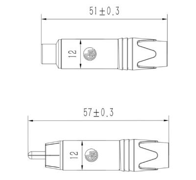 China RCA Audio Male Plug Connector 1000 MOhm Solder Insulation Gold Plated Phono RCA Plugs Male to Female HI-FI Audio Connectors for sale