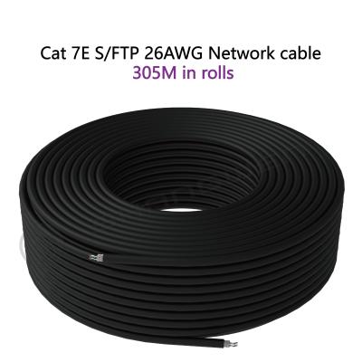 China Cat 7 SFTP Shielded 10Gbps Ethernet RJ45 Network Patch Cable  SFTP Cat7 Rj45 Plug Network Lan Cable 1000ft Ethernet Cable for sale