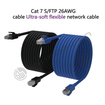 Cina Cat7 Cable RJ45 Network Patch Cord RJ45 Cat7 personalizzato 4 coppie CE UL 100% Copper Cat7 26AWG SFTP senza ossigeno in vendita