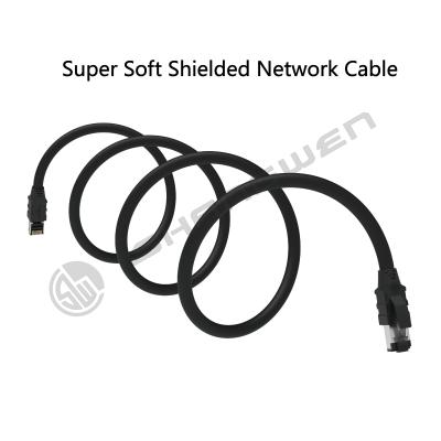 Китай Кабель патч-корд Ethernet Cat5e FTP для сети Интернет RJ45 24AWG 4P 4 пары CE UL Многожильный медный витой мягкий CCA BC проводник продается