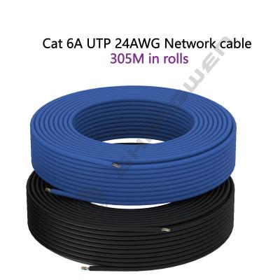 Κίνα Καλώδιο Cat6a UTP Καλώδιο Cat6 UTP 24AWG RJ45 Χαλκό LED καλώδιο Χαλκό φωτεινό 4p PVC LSZH Jacket Indoor LAN Ethernet Networking προς πώληση