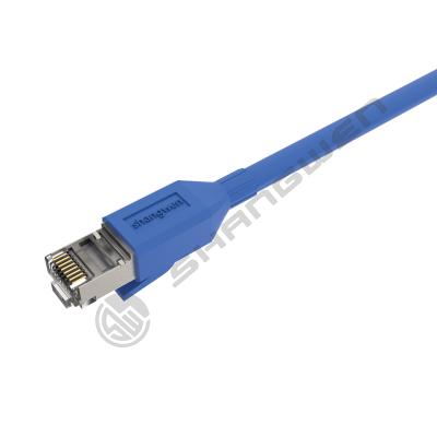 China 1M 2M 3M 5M 10M Blue Rj45 CAT6A S/FTP  Ethernet Lan Network Internet Computer Patch Cable for sale