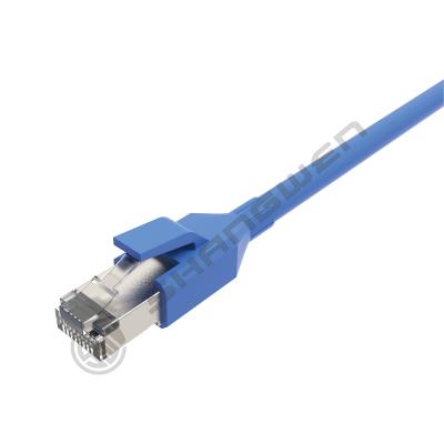 China 1M 2M 3M 5M 10M Blue Rj45 CAT6A S/FTP  Ethernet Lan Network Internet Computer Patch Cable for sale