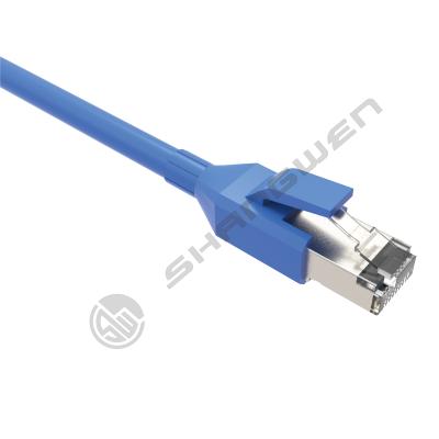 China 1M 2M 3M 5M 10M Blue Rj45 CAT6A S/FTP  Ethernet Lan Network Internet Computer Patch Cable for sale