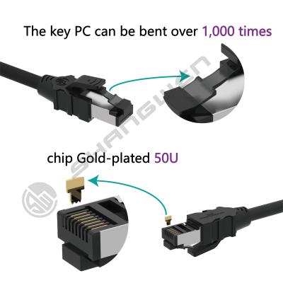 China Black Rj45 CAT6 FTP Ethernet Network Cable Cat 6 Internet Computer Patch Cord Communication Cable for sale