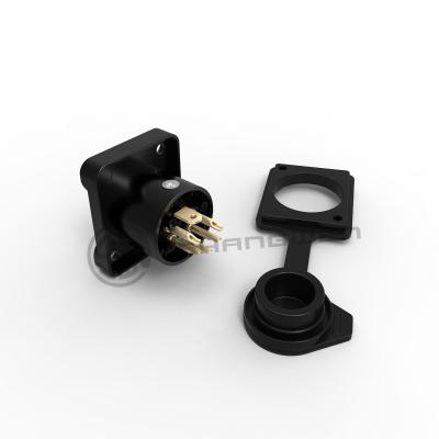 China China Manufacturer Outdoor Waterproof 5 Pins Connector XLR Audio Male Socket 5 Pin Connector XLR Male Socket for sale