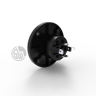 China 4 Pin Loudspeaker Chassis Engineering Plastic Male Connector Round Shape Latch Lock with 4pins for sale