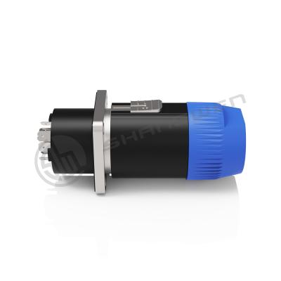 China 8-Pin Female Speaker Polyamide Shell Female Plug 8 Pin Loudspeakers Connector for 8-20mm Cable High Quality Audio Connectors for sale