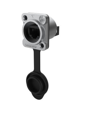 China Outdoor  Ethernet Chassis Connector  Plug 8 Pin Signal Connector Ethernet Rj45 Waterproof Connector for sale