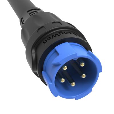 China M19 Series Push-pull Self-locking Connection Industrial 5 Pin Female Male Plug Power  Connector for sale