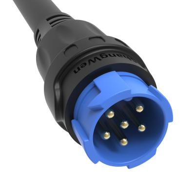 China M19 Series Push-pull Self-locking Connection Industrial 6 Pin Male  Female Plug Power  Connector for sale