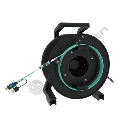 China TPU Armored Jumper LC FC SC ST singlemode Fiber Optic OM3 convert  Detachable 8K Fiber Optic HD data MPO Cable Kit for sale