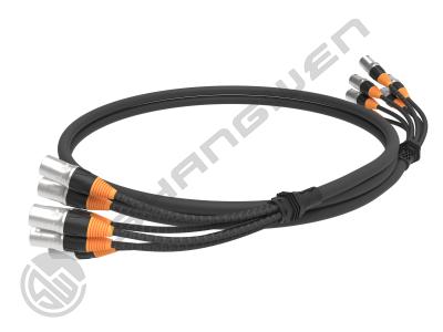 China 6 Channel 6 Port Hybrid Snake CAT6 SFUTP Solid Network Data LED Screened Cable for Communication Multi-Channel Ethercon Cable for sale