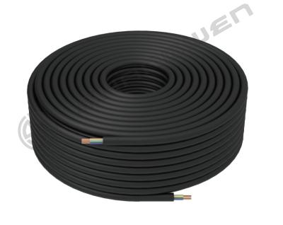 China 3*1.5mm²  H07RN-F 450/750V  CCC VDE 3 Core Sheathed Wire Bare Copper Sheath Flexible Rubber Cable Power Cable Black Rubber Cable for sale