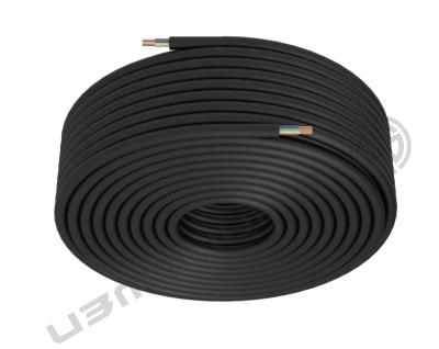 China 3*4mm² 300/500V  VDE Bare Copper Core Cable H05RR-F 3 Core Power Cable 4mm Electric Cable 300/500 Voltage Ratin Rubber Cable for sale