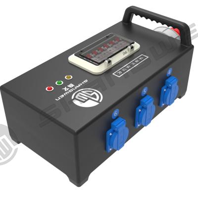 China IP67 Portable Industrial Waterproof Power Distribution Box  32A  ABS Distribution Box 6  Euro Plug ABS Electric Box for sale