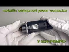 600V Copper Alloy Power Connector IP67-Rated For Harsh Environments