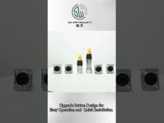 IP65 IP67 방수 이더넷 차시 커넥터 남성 금속 버튼 소켓