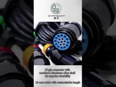 19 핀 소카펙스 확장 케이블 6 위 브레이크 아웃 16A 전력 케이블 조립 스테이지 라이트 LED 이동 헤드 커넥터