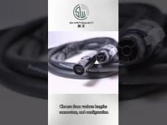 TRUE1 гибридный кабель 2-в-1 XLR Female и Male Powercon 3-контактный DMX Combi Black XLR3 Разветвительные кабели для связи