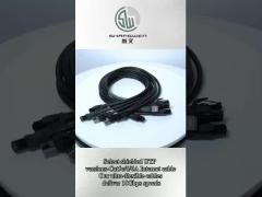 Zwart kaal koper SFTP Cat5 Cat5e Ethernet Data LAN kabel 24AWG 28AWG Netwerk patch cord