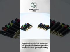 RCAオーディオ 男性プラグコネクタ 1000 MOhm 溶接断熱付き