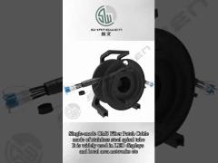 TPU Armored Jumper 4/6/8 Cores Outdoor Armored PDLC LC SC FC Singlemode TPU Waterproof 5mm Jumper Optical Fiber Extender LC-LC