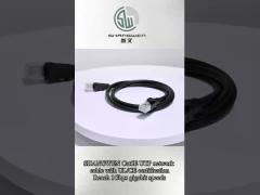 Cavo Ethernet di rete OEM Cat5E 26awg UTP  Rame puro 4 coppie RJ45  4 coppie in rame nudo CE UL 100% Rame senza ossigeno Cat5e UTP