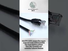 Cavo Cat6a UTP Cat6 UTP 24AWG RJ45 Rame LED Corda Rame Luminoso 4p PVC LSZH Guaina LAN Ethernet Networking per Interni