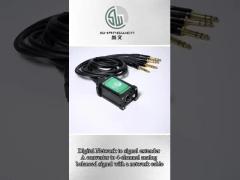 4チャネルXLR 男性ジャックコネクタ ステレオプラグ オーディオ拡張ケーブル RJ45 シールドネットワークアダプターケーブル