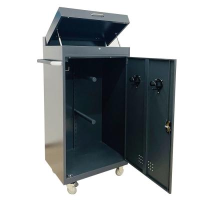 ODM de encargo de los productos de metal de la silla de montar del polvo de la caja del armario revestido de la tachuela