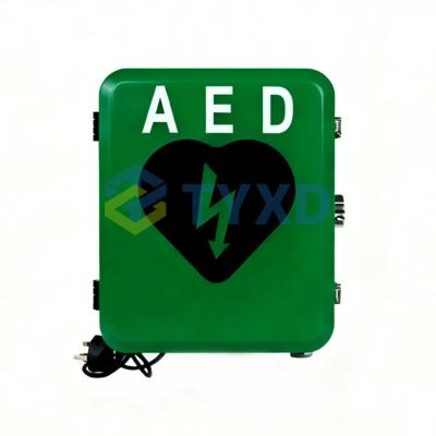 China 2026 NEW DESIGN Outdoor Heated Waterproof AED Wall Mount Cabinet with Audible Alarm for sale