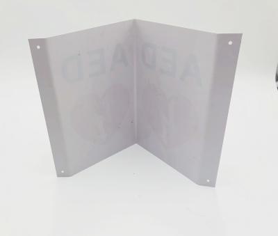 Cina Segno triangolare della parete dell'VEA di bianco, segno dell'VEA del pronto soccorso della plastica di forma di v in vendita