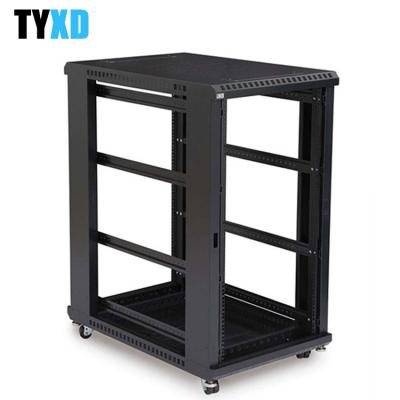 China 22U 18U 12U Network Rack Cabinet , Floor Standing Open Frame Server Rack for sale