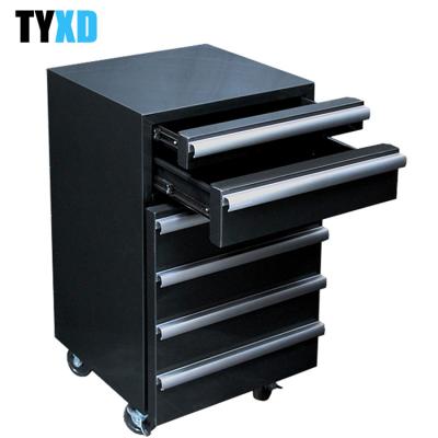 China Cold Rolled Steel Rolling Tool Cabinet , 2 Drawer Metal Tool Box for sale