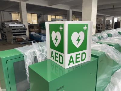 Cina Segno di alluminio su ordinazione di plastica dell'VEA del segno dell'VEA V del defibrillatore della parete del supporto dell'VEA della parete di verde bianco del segno in vendita