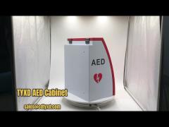 Le CE a approuvé le Cabinet sinueux de défibrillateur de mur d'AED avec la bande Ilumination de LED