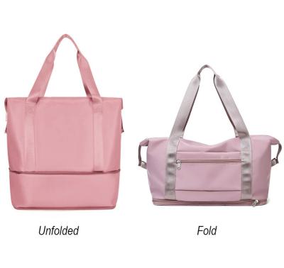 China Rolling Sports Duffel Travel Bag Polyester 210D Vrouw Waterdicht 10.63x21.65x7.09" Te koop