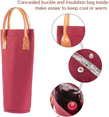 Cina Borsa rotonda, portatile, isolante, frigorifero, per bambini, bottiglie di vino, borsa di ghiaccio, piccola, 4x14