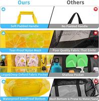 China Custom Pattern Printing Extra Large Beach Bags Waterproof With 9 Pockets for sale