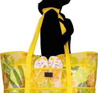China Custom Pattern Printing Extra Large Beach Bags Waterproof With 9 Pockets for sale