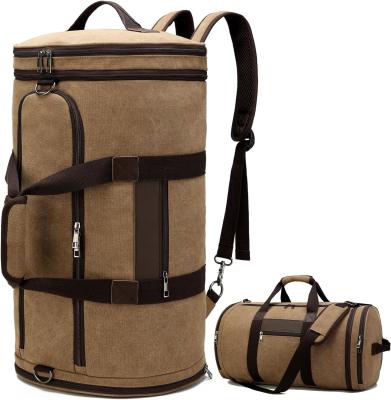 China 58L Bruin Handmatig Draagbaar Uitbreidbaar Mens Weekender Reistas met Schoenencompartiment Te koop