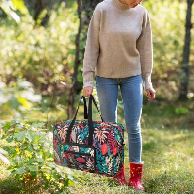 China Foldable Large Capacity Carry on Weekender Overnight Travel Bag with Pattern for sale