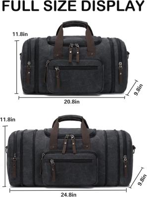 China Contains 50L of Daily Individual Items Canvas Duffle weekender Travel Bag for sale