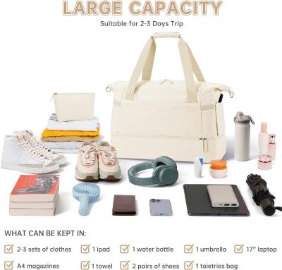 China Bolso de viaje de separación húmeda y seca multifunción de gimnasio de fin de semana en venta