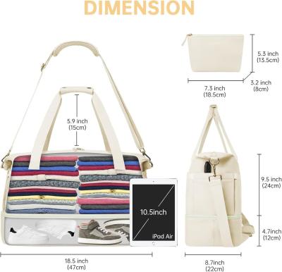 China Bolso de viaje de separación húmeda y seca multifunción de gimnasio de fin de semana en venta