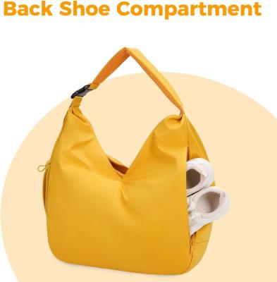 China Large Gym Duffle Bag With Hidden Yoga Mat Holder / Customizable Duffle Bags Shoe Compartment for sale