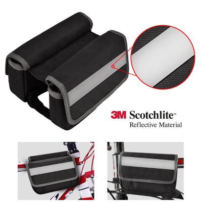 Cina Big Phone Bike Bag OEM impermeabile posteriore sotto il sedile sacchetto a strisce riflettente per il ciclismo 7X6X5