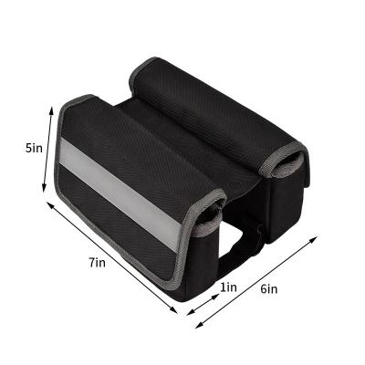 Cina Big Phone Bike Bag OEM impermeabile posteriore sotto il sedile sacchetto a strisce riflettente per il ciclismo 7X6X5