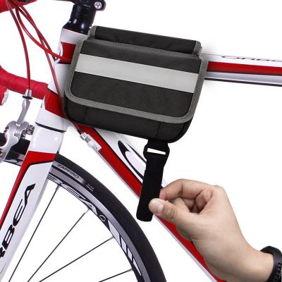 Cina Big Phone Bike Bag OEM impermeabile posteriore sotto il sedile sacchetto a strisce riflettente per il ciclismo 7X6X5